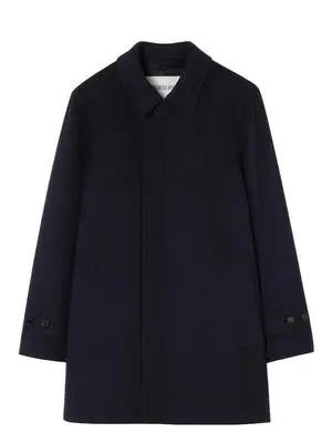 Burberry Mid-length Cashmere Car Coat - Navy