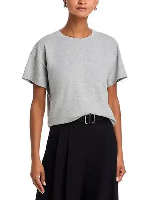Rag & Bone Kelly Boxy Jersey Tee - Heather Gray
