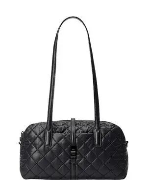 Mz Wallace Small Astor Satchel Black/gunmetal