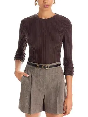 FRAME The Fine Cable Sweater - Coffee