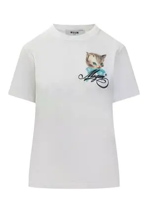MSGM Graphic T-shirt - White