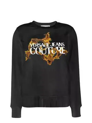 Versace Logo-print Sweatshirt - Black
