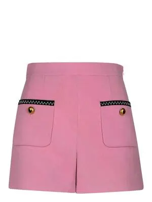 Moschino Patch-pocket Shorts - Pink