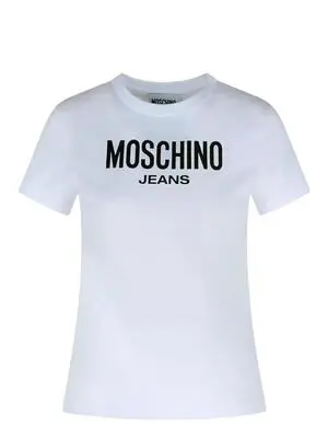 Moschino Logo Cotton T-shirt - White