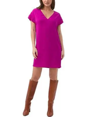 Trina Turk Sadora V-neck Shift Dress - Geranium