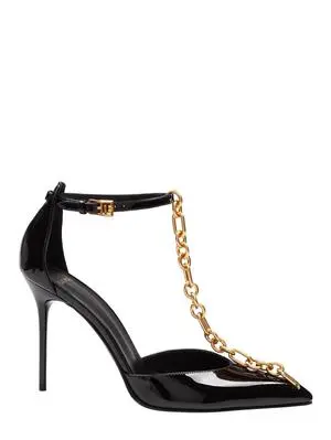 BALMAIN Sync Patent Leather Pumps