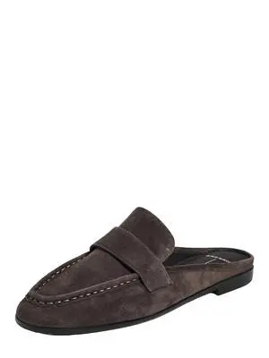BLACK SUEDE STUDIO Gabby Loafers - Hot Fudge Suede