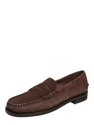 SEBAGO Classic Dan Flesh Out Suede Loafers - Dark Brown