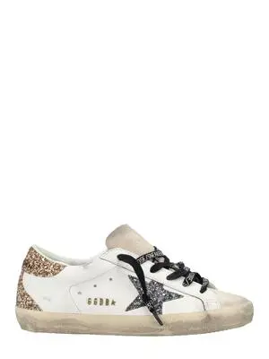 GOLDEN GOOSE Super-Star Low-Top Sneakers Bianco