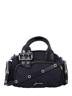 GANNI Mini Polochon Bag - Black