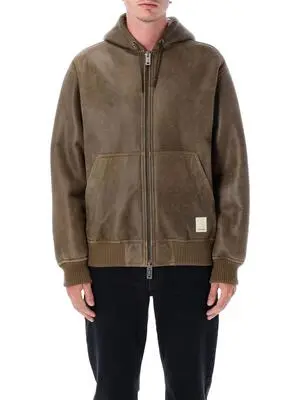 Emporio Armani Shearling Blouson - Beige