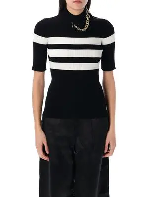 Jean Paul Gaultier Striped Sweaters - Black