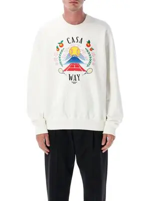 Casablanca Printed Sweatshirt - Beige