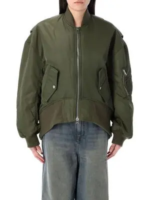 JW Anderson Oversized Bomber Jacket - Green