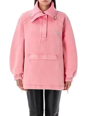 Attico Cotton Oversized Blouson - Pink