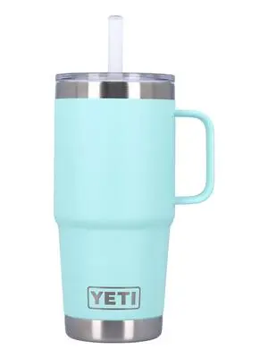 YETI 20 Oz Tumbler Mug With Straw - Seafoam