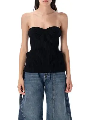 Jean Paul Gaultier Strapless Top - Black
