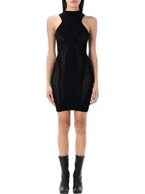 MISBHV Future Sport Halter Mini Dress - Black