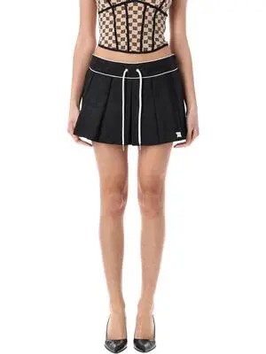 MISBHV Monogram Nylon Mini Skirt - Black