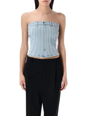 MUGLER Top - Medium Blue