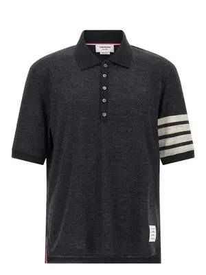Thom Browne 4 Bar' Polo Shirt - Gray