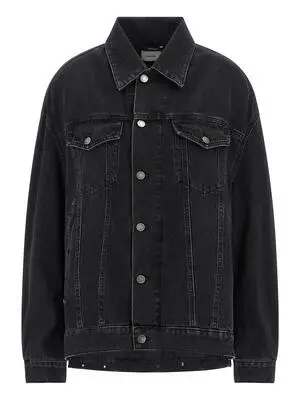 HAIKURE Cotton Denim Jacket - Black