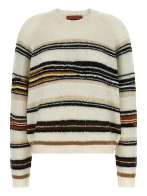 Missoni Striped Intarsia Sweater - White