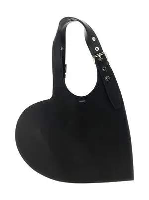 Coperni Belt Heart Shoulder Bag - Black
