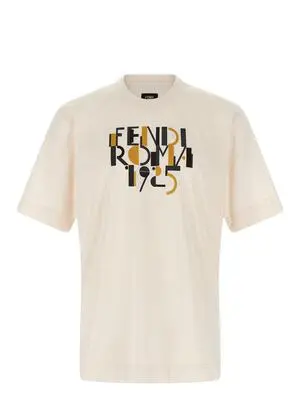 Fendi Roma 1925 Print T-shirt - White