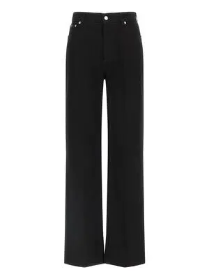 Dolce & Gabbana Flare Denim Pants - Black