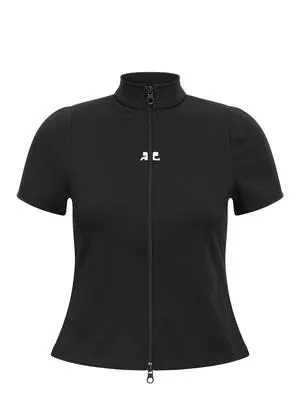 COURREGES Interlock Zipped' Top - Black