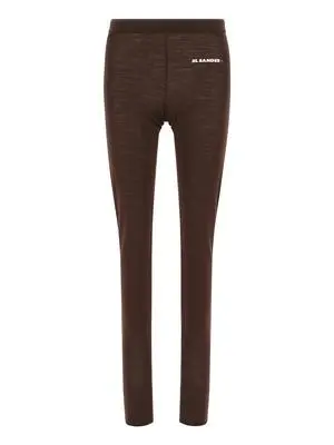 JIL SANDER 029' Leggings - Bordeaux