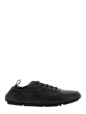 Fendi Leather Sneakers - Black