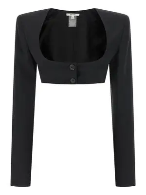 NENSI DOJAKA Cleo Wool-blend Blazer - Black