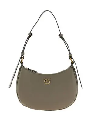 Pinko Half Moon Mini Shoulder Bag - Beige
