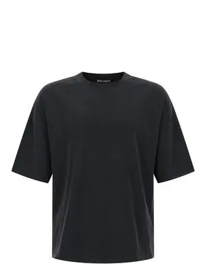 Palm Angels Curved Logo T-shirt - Black