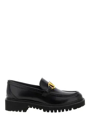 Valentino Garavani Vlogo Signature Loafers - Black