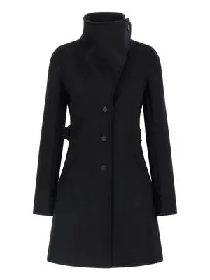 COURREGES Heritage' Wool And Silk Coat - Black