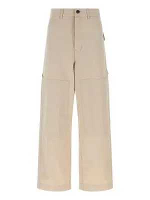 Max Mara Caronte Cotton Drill Trousers - Beige