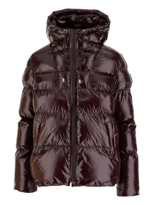 Pinko Nylon Padded Down Jacket - Bordeaux Scuro