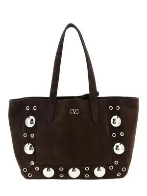 Valentino Garavani Nellcôte Medium Shopping Bag - Brown