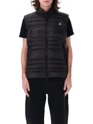 Moncler Emeishan Snake-quilted Down Gilet - Black