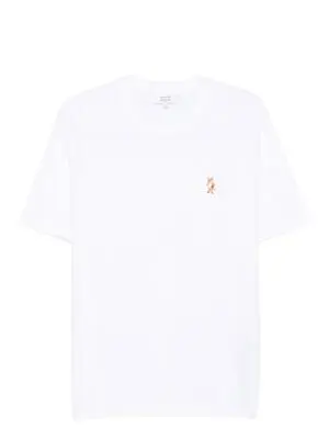 Maison Kitsuné Standing Fox Cotton T-shirt - White
