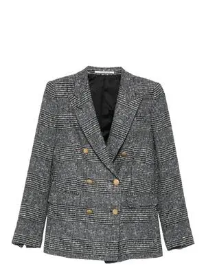 Tagliatore Wool Blend Double-breasted Blazer - Black