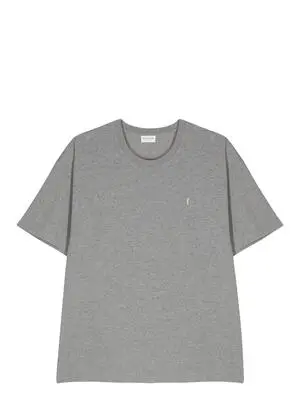 Saint Laurent Logo T-shirt - Grey