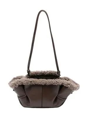 Hereu Arta Mini Leather Handbag - Marrone Scuro