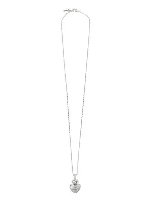 Emanuele Bicocchi Heart Pendant Necklace - Silver