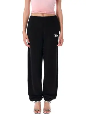 DIESEL Relaxed Fit Logo Sweatpants - Black