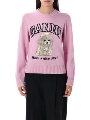 GANNI Sweaters - Chalk Pink