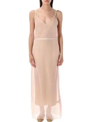 Carven Open Back Slip Dress - Pink